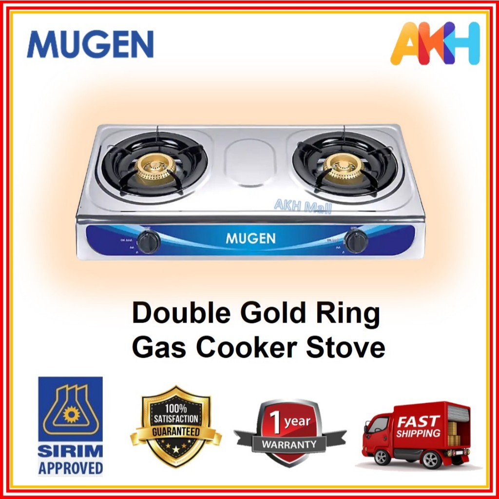 MUGEN Double Gold Ring Gas Cooker Stove-Brass Burner (MGC-5600 ...