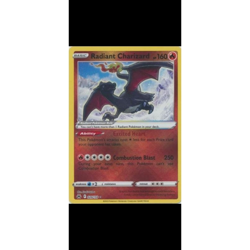 Pokemon TCG Radiant Charizard Crown Zenith | Shopee Malaysia