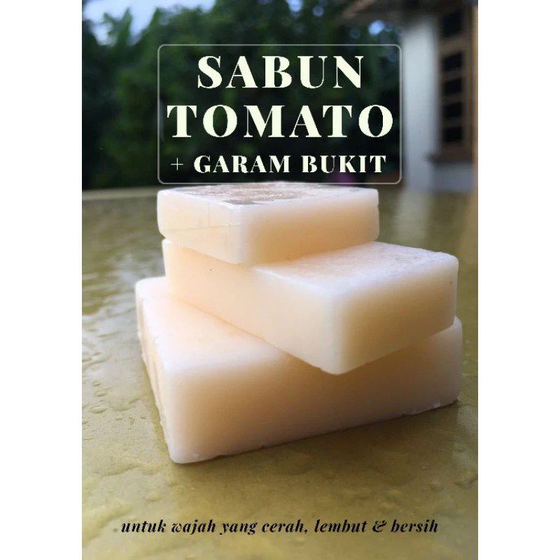 SABUN TOMATO + GARAM BUKIT, glow anjal jerawat jeragat bau badan ...
