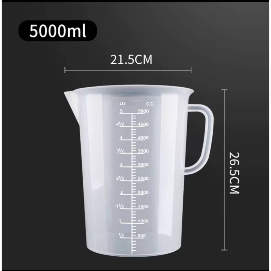 Kitchen Measuring Cylinder Baking Beaker Jug laboratory Plastic Beaker ...