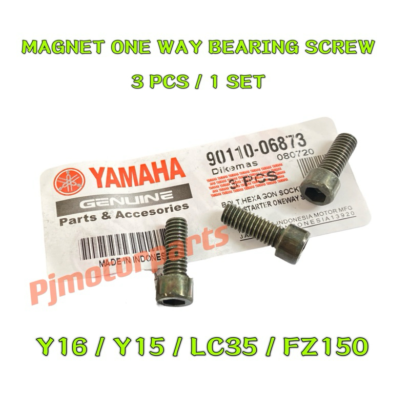 Y16 Y15 LC135 FZ150 ( 3 PCS / 1 SET ) MAGNET ONE WAY BEARING SCREW ...