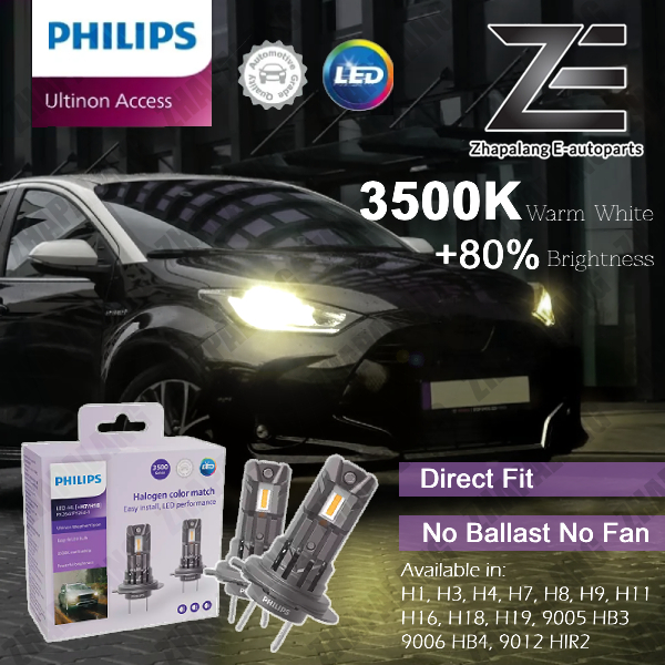 Philips Ultinon Weather Vision LED Headlights H1 H3 H4 H7 H8 H11 H16 ...