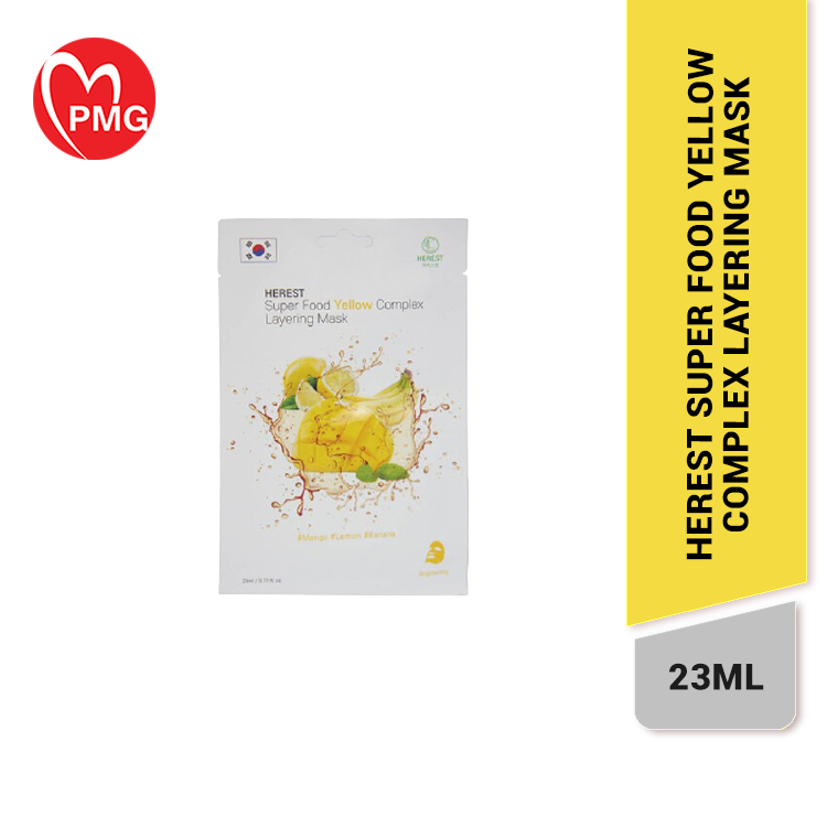 [PMG PHARMACY] Herest Super Food Yellow Complex Layering Mask 23ml ...