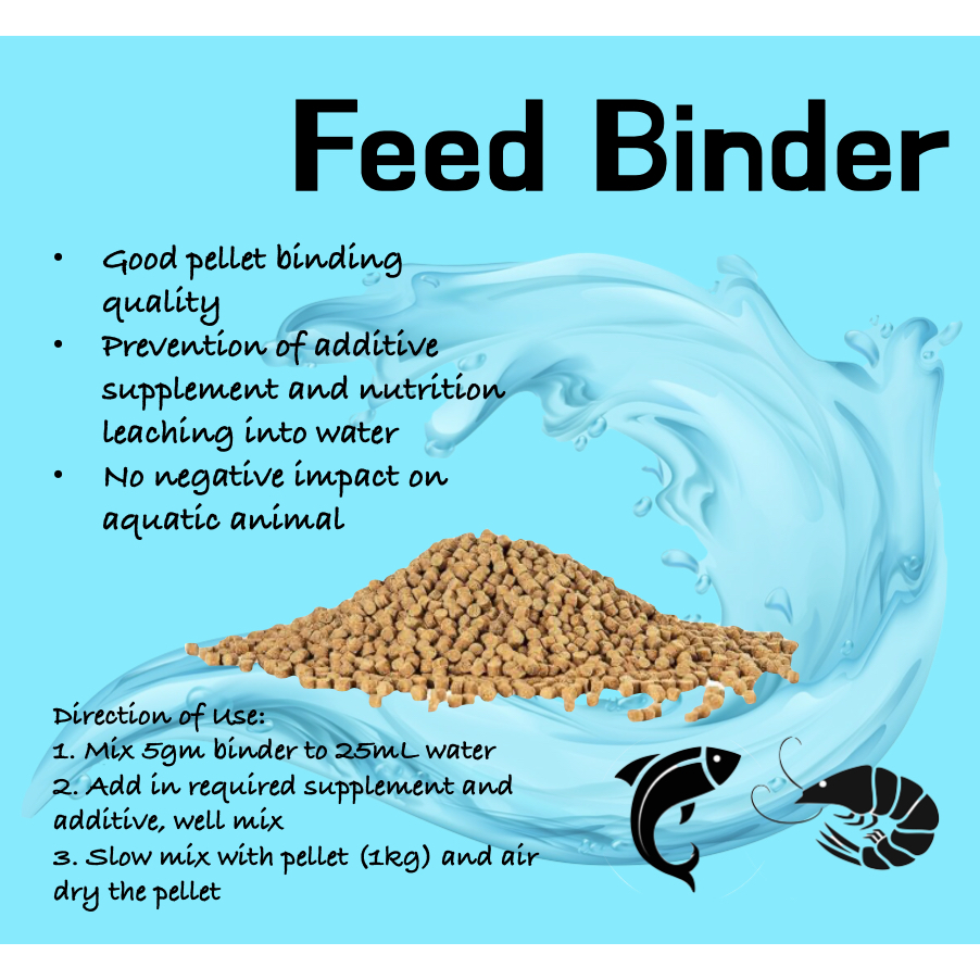 Feed Pellet Binder Powder for Fish and Shrimp Pellet (Binder Makanan ...