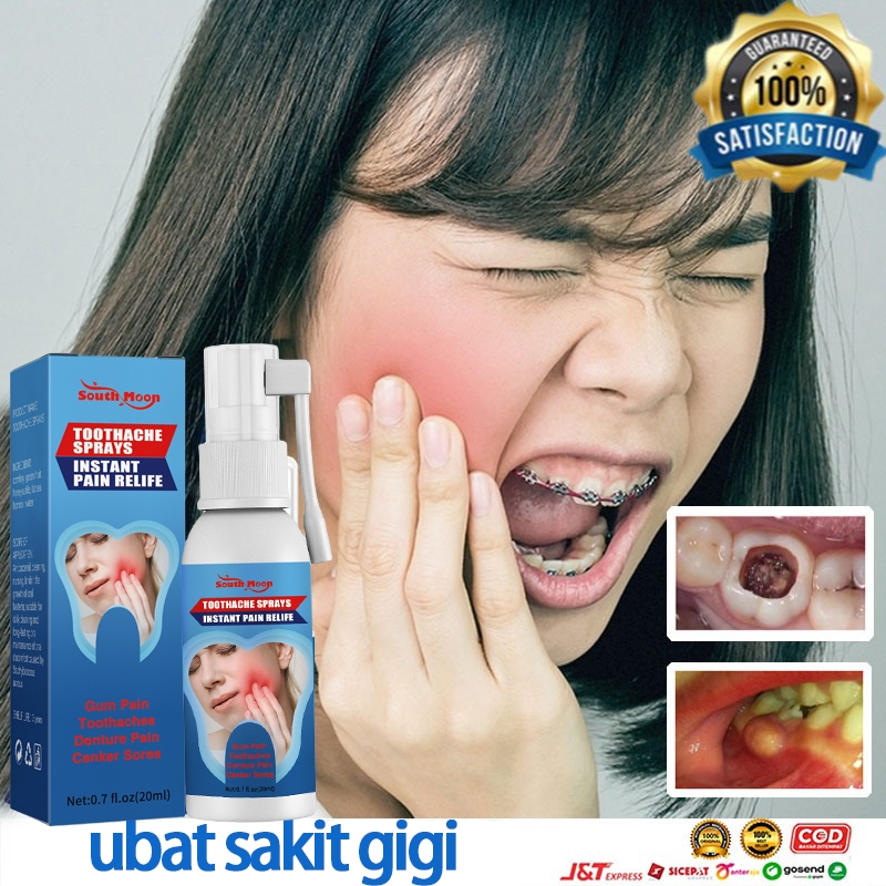 original ubat sakit gigi berlubang toothache spray herbal analgesic ...