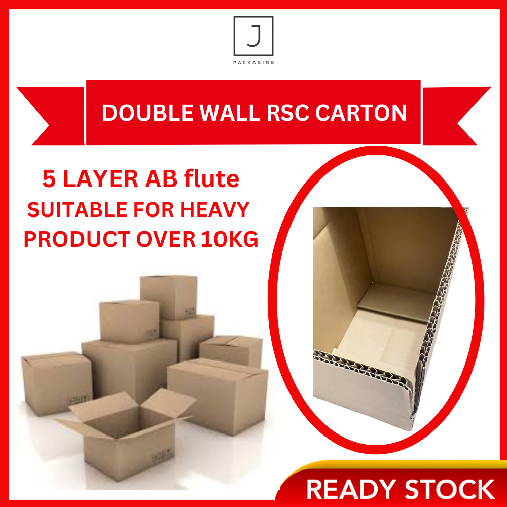 Double Wall RSC Carton AB flute 5 layers | Shopee Malaysia