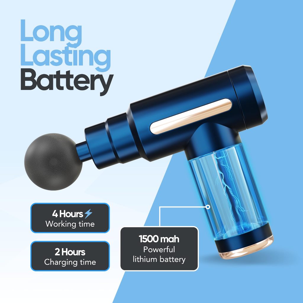 Mini Fascia Massage Gun Compact Size Portable Muscle Relaxation Device ...