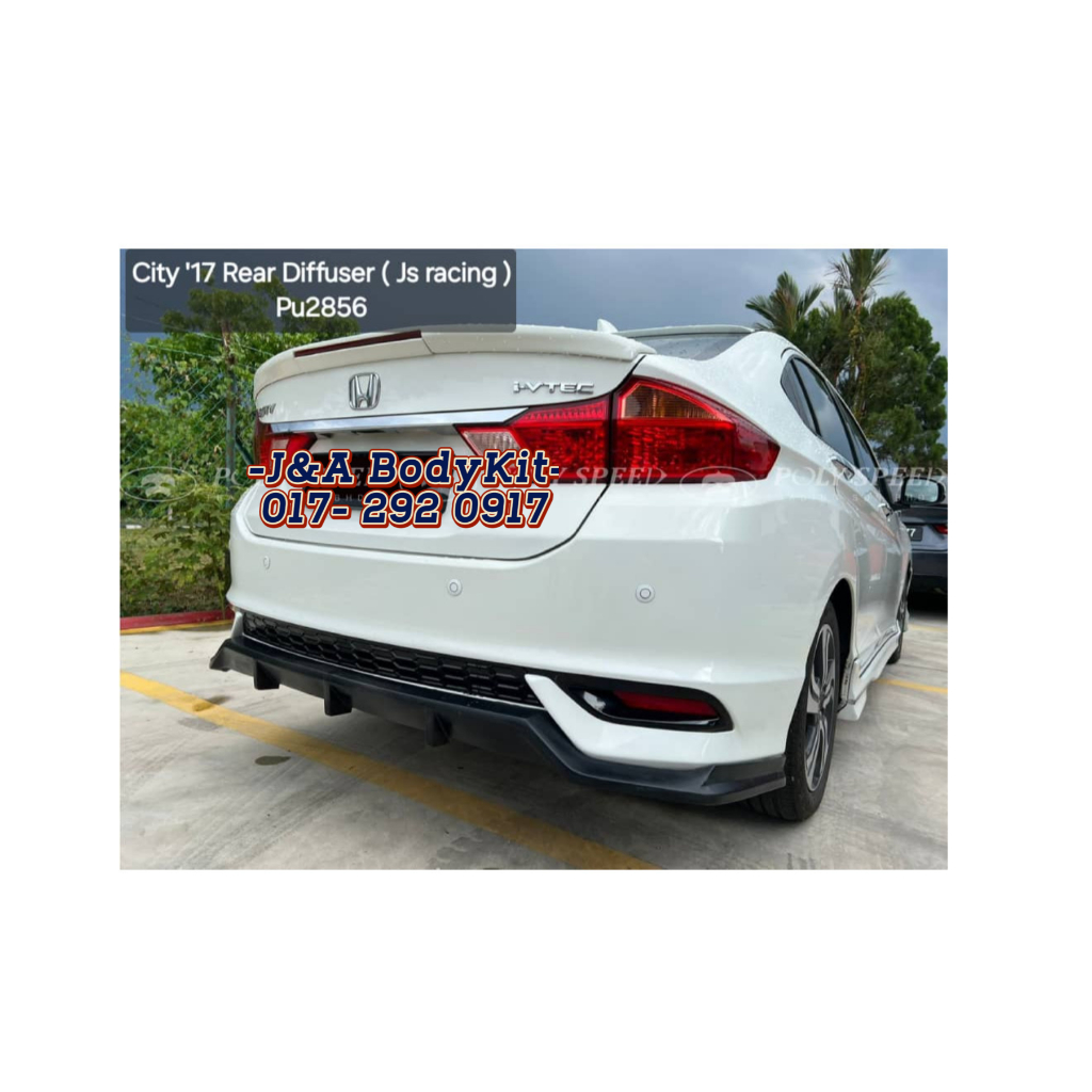Honda City 2017 JS Racing Rear Diffuser With Paint | Shopee Malaysia