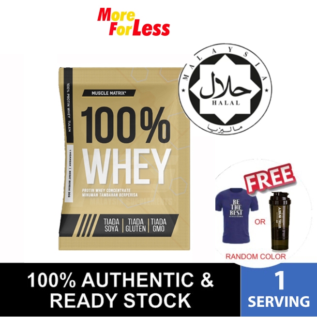 Muscle Matrix 100% Whey Protein 1 sachet [ 30 g = 1 serving] - Ready ...