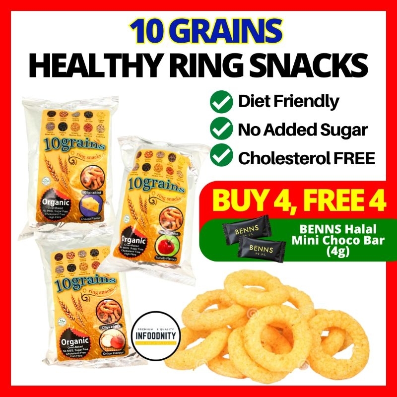 Organic Ring Snacks Healthy Nutritious Snacks Snek Diet Sihat Tomato ...