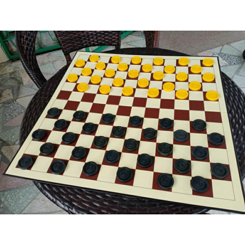 Dam Haji/Set dam aji (Draughts game/Checkers) 12x12 besar | Shopee Malaysia