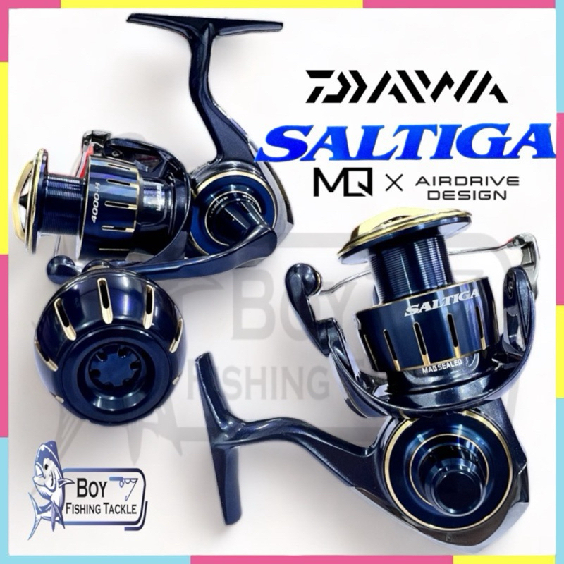 DAIWA Saltiga-G SALTWATER SW Spinning Fishing Reel Airdrive Design MQ G 4000 5000 6000 H XH ...