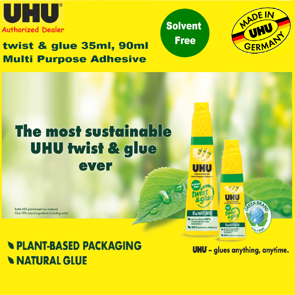 Uhu Original All Purpose Adhesive twist & glue ReNATURE solvent free ...