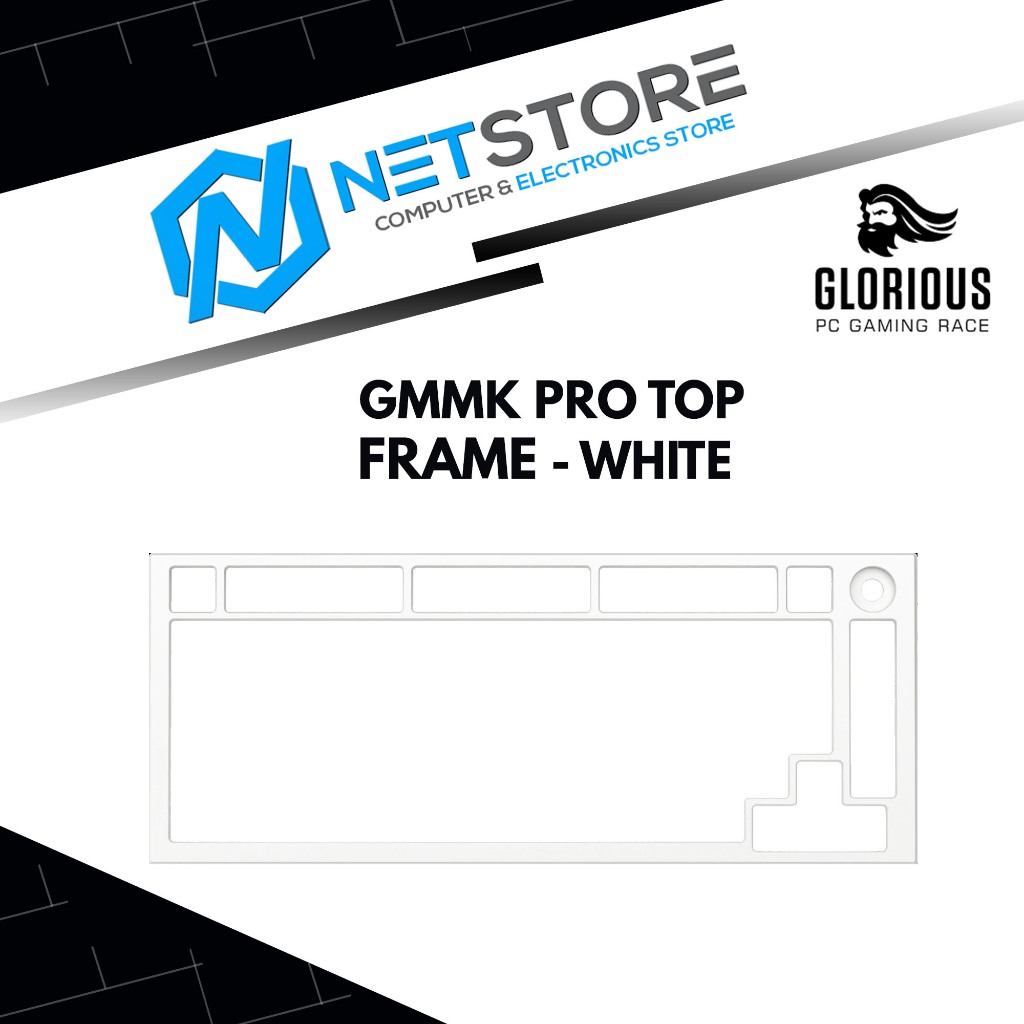 Glorious GMMK PRO Top Frame - White - GLO-ACC-P75-TF-EW | Shopee Malaysia