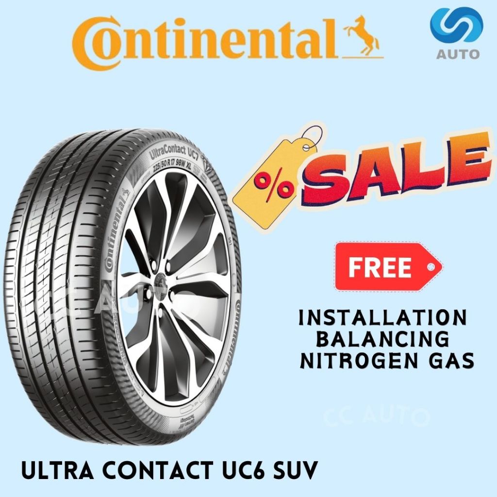 SALE! (FREE INSTALLATION )CONTINENTAL ULTRA CONTACT UC6 SUV(PAY AT WORKSHOP ONLY) | Shopee Malaysia