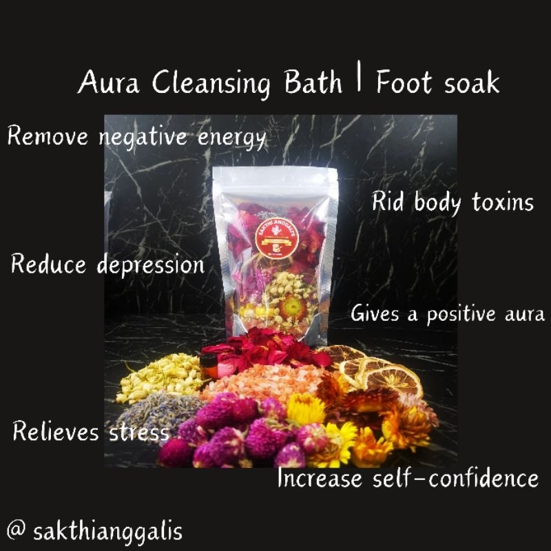 Aura Cleansing | Himalaya Bath and Soak Salt with flower | Foot Spa ...