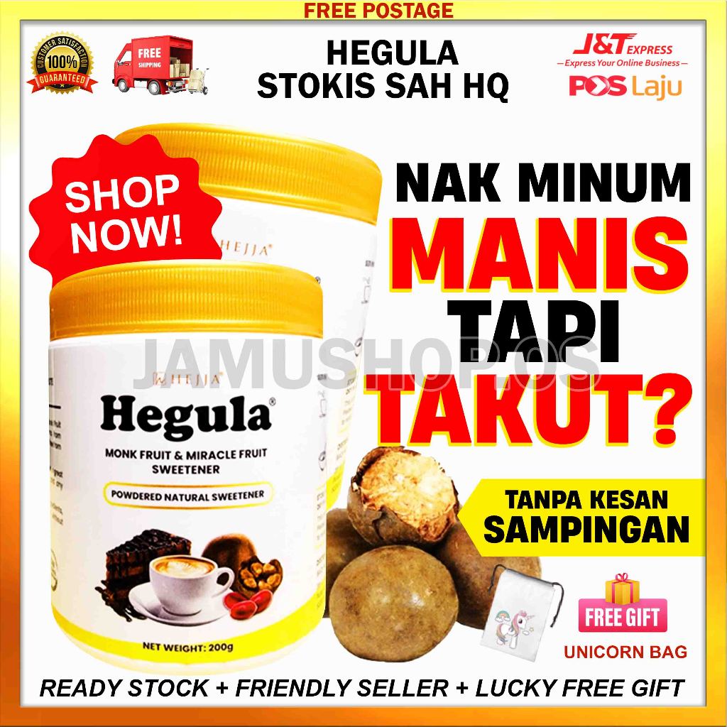HEGULA (1Botol) Pemanis Semulajadi Buah Monk Original HQ | Shopee Malaysia
