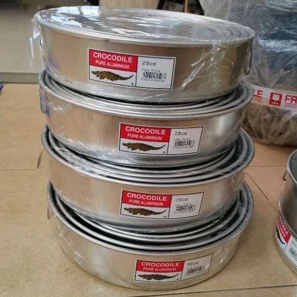 Double Handle Aluminium Round Cake Tin /Acuan Loyang Kek Tin Bulat ...