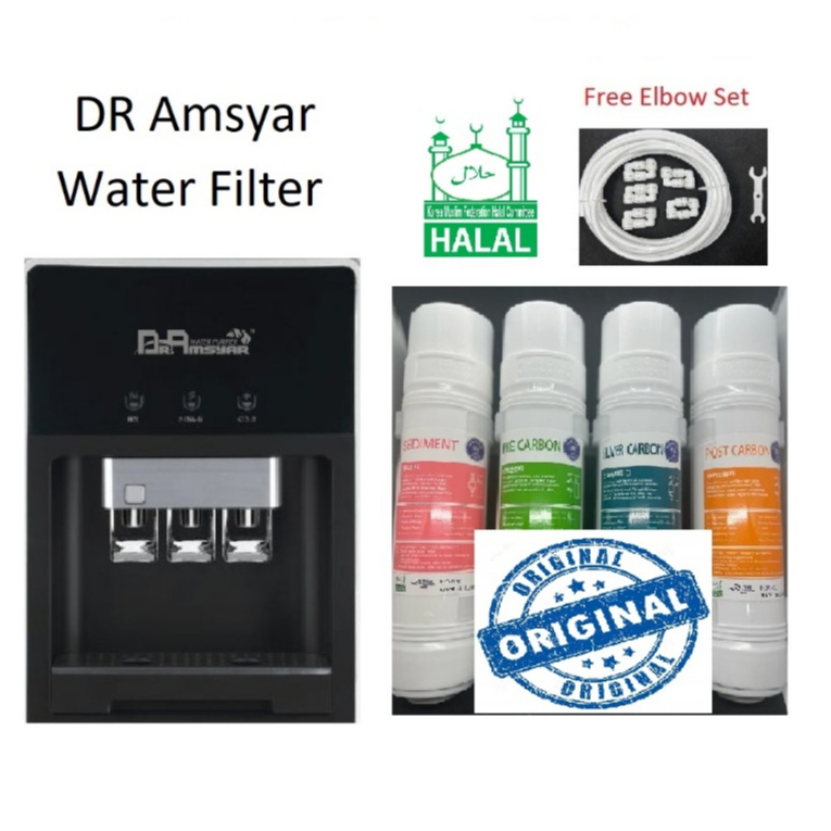 Ori Penapis Air Dr Amsyar Water Filter U type HALAL KOREA 4 STAGE WATER ...