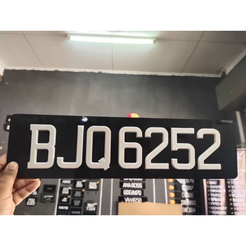 [BUAT SIAP] Nombor Plate Kereta Nombor MJ Standard Lulus JPJ (Jenis ...