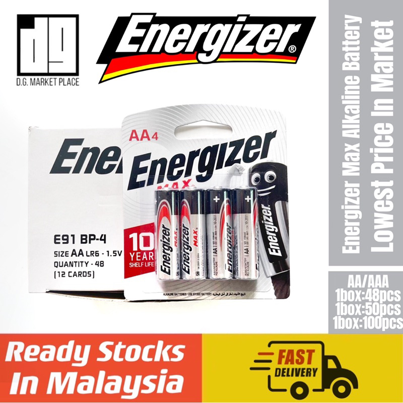 🔥BEST PRICE🔥 Energizer Max🔋AAA🔋AA🔋Alkaline Batteries 1.5V🔋12Pack/Box🔋 ...