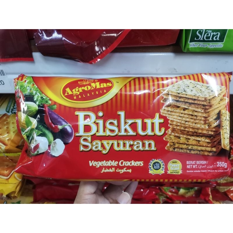 HALALPRODUK/TEMPATAN AGROMAS BISKUT SAYUR 350G/VEGETABLE CRACKERS ...