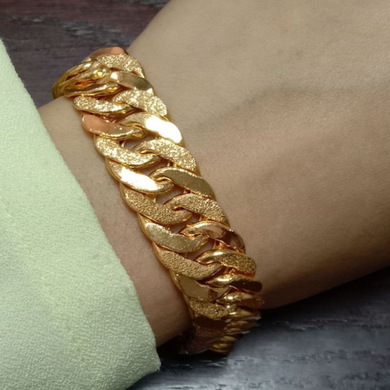 rantai tangan lipan pasir emas 916 tulen | Shopee Malaysia