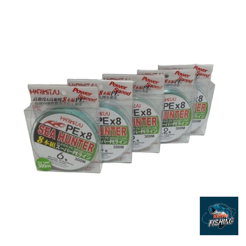 🎈🎈🎈HARIMITSU NEW DESIGN X8 PE SEA HUNTER BRAID LINE🎈🎈🎈 | Shopee Malaysia