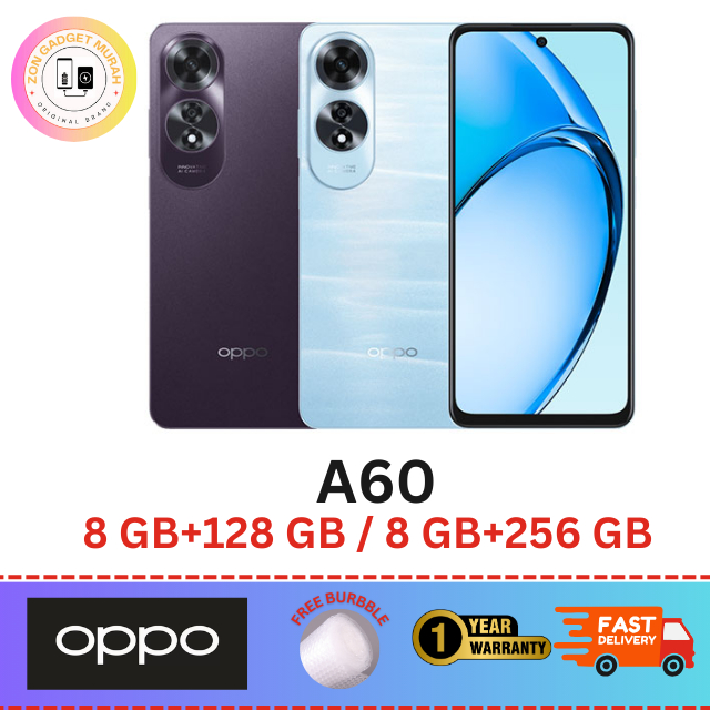 OPPO A60 |8GB RAM + 128/256GB ROM |45W SUPERVOOC Flash Charge |Dual ...