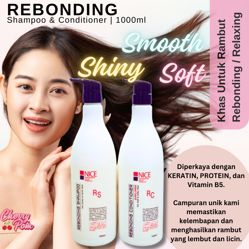 Rebonding Keratin Protein Shampoo Conditioner 1000ml ( Buatan Malaysia ...