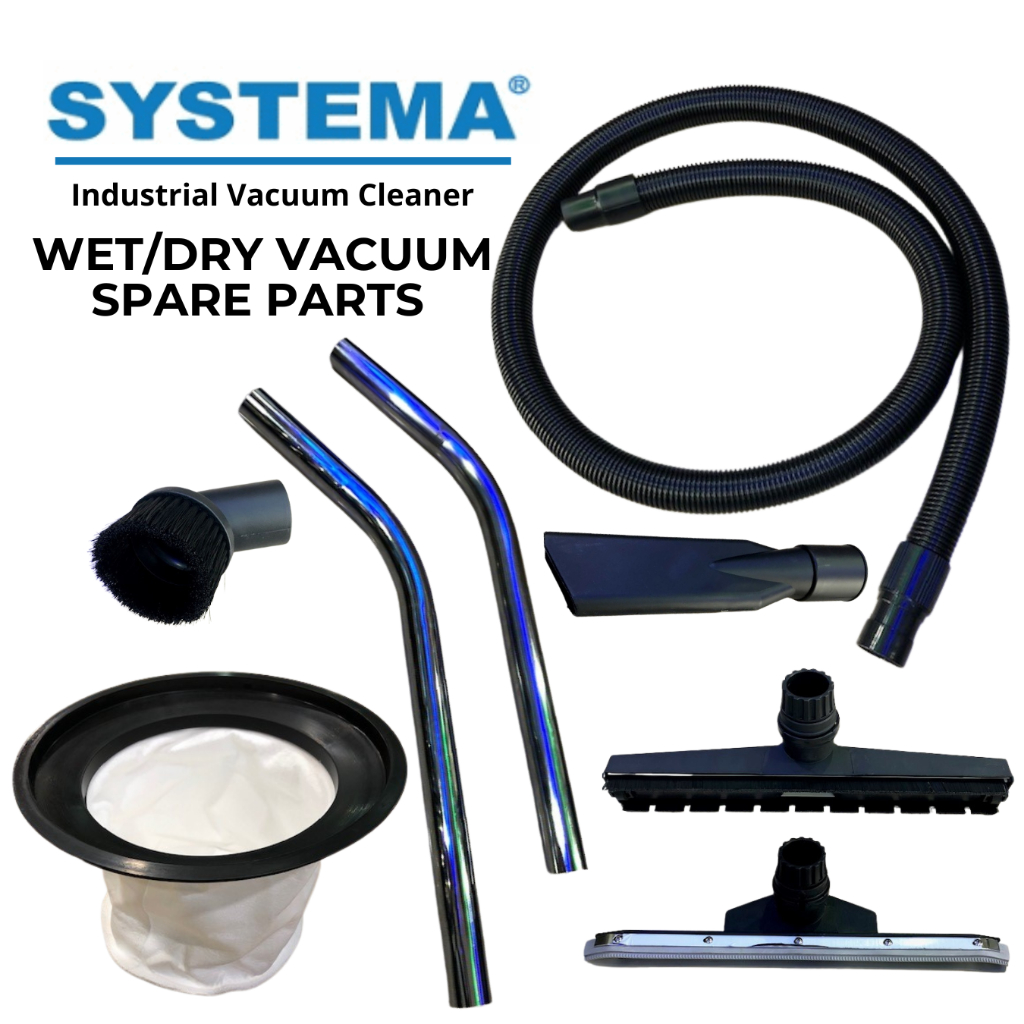 SYSTEMA Vacuum Hose, Floor Nozzle, Crevice Tool, Dust Brush, Metal Tube ...