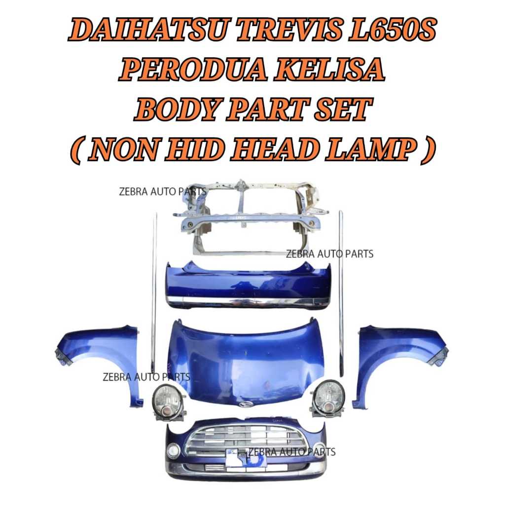 🇯🇵🇯🇵 Bodypart Premium X Perodua Kelisa Daihatsu Trevis L650S Bodypart ...