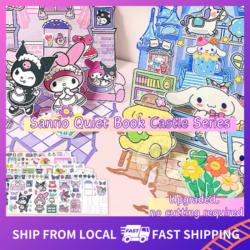 [VAVA Stationaries] Sanrio Quiet Book Castle No Cut Require Cupboard ...