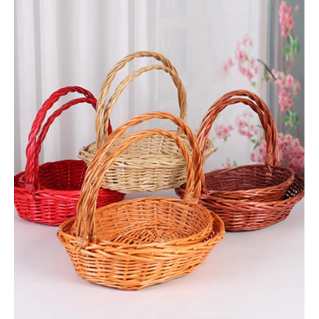 Basket Rattan/Bakul Rattan/Raga Rattan/Bakul Hamper/Bakul Buah/新年篮子/水果篮 ...