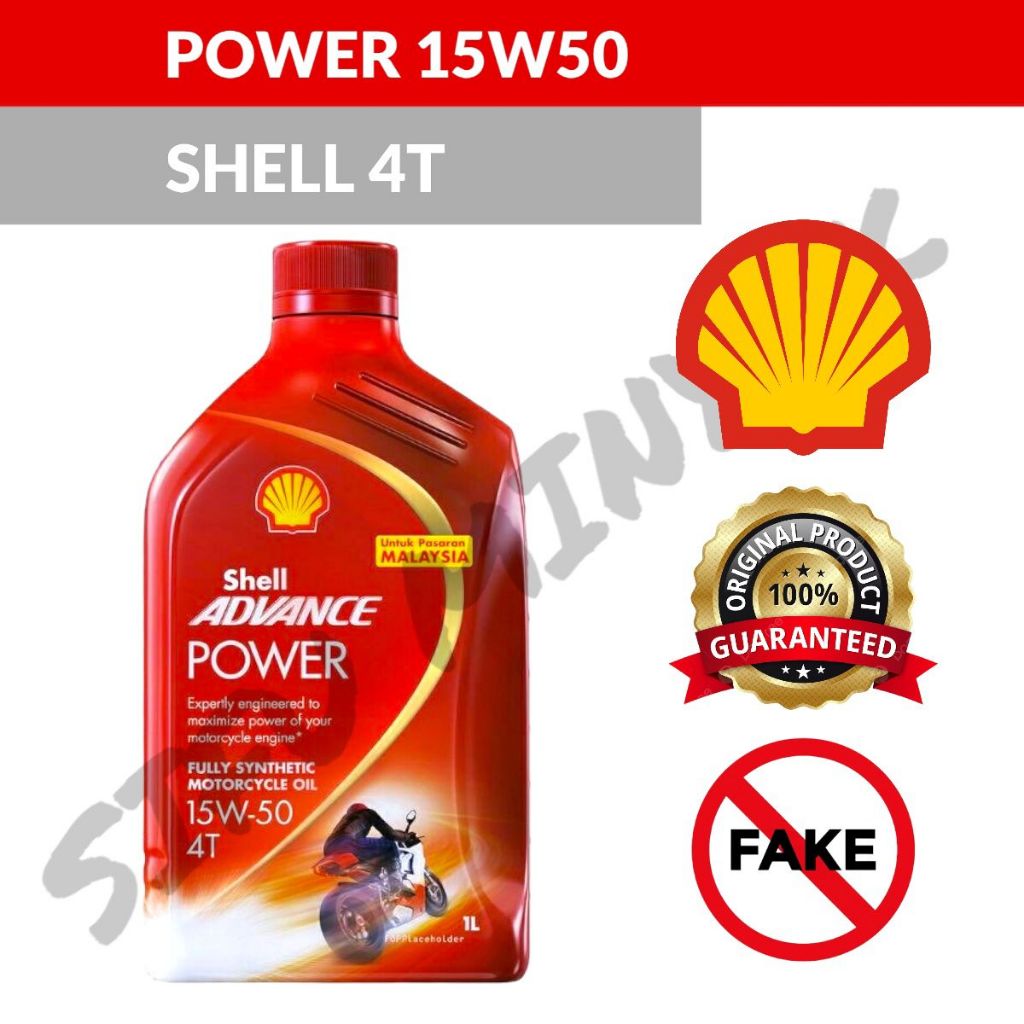 ORIGINAL GUARANTEE SHELL ADVANCE 4T LONG RIDE 15W50 ENGINE OIL ...