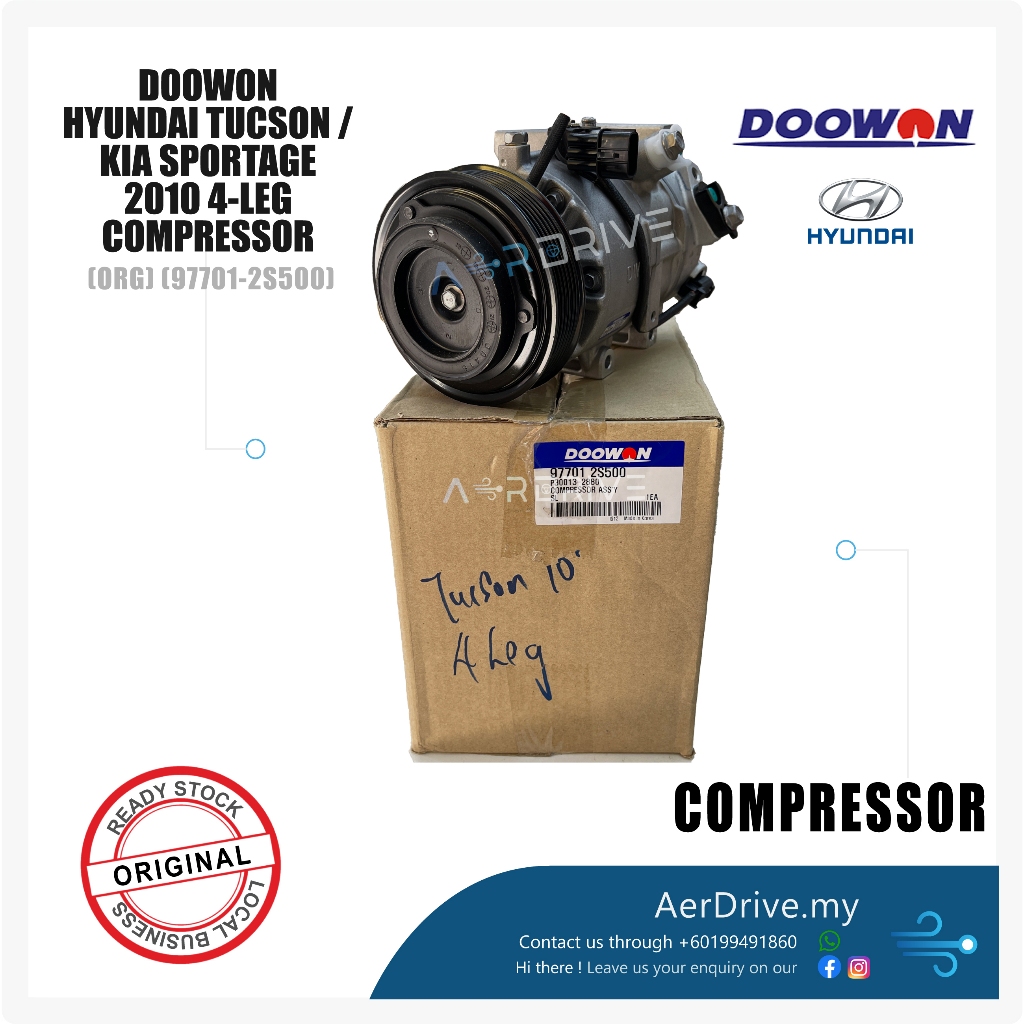 DOOWON ORIGINAL HYUNDAI TUCSON/ KIA SPORTAGE 2010 4-LEG COMPRESSOR ...