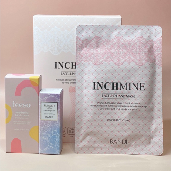 Bundle Hand Mask ( Bandi Hand Mask 1 pair & Bandi Peony Two Drops Oil ...