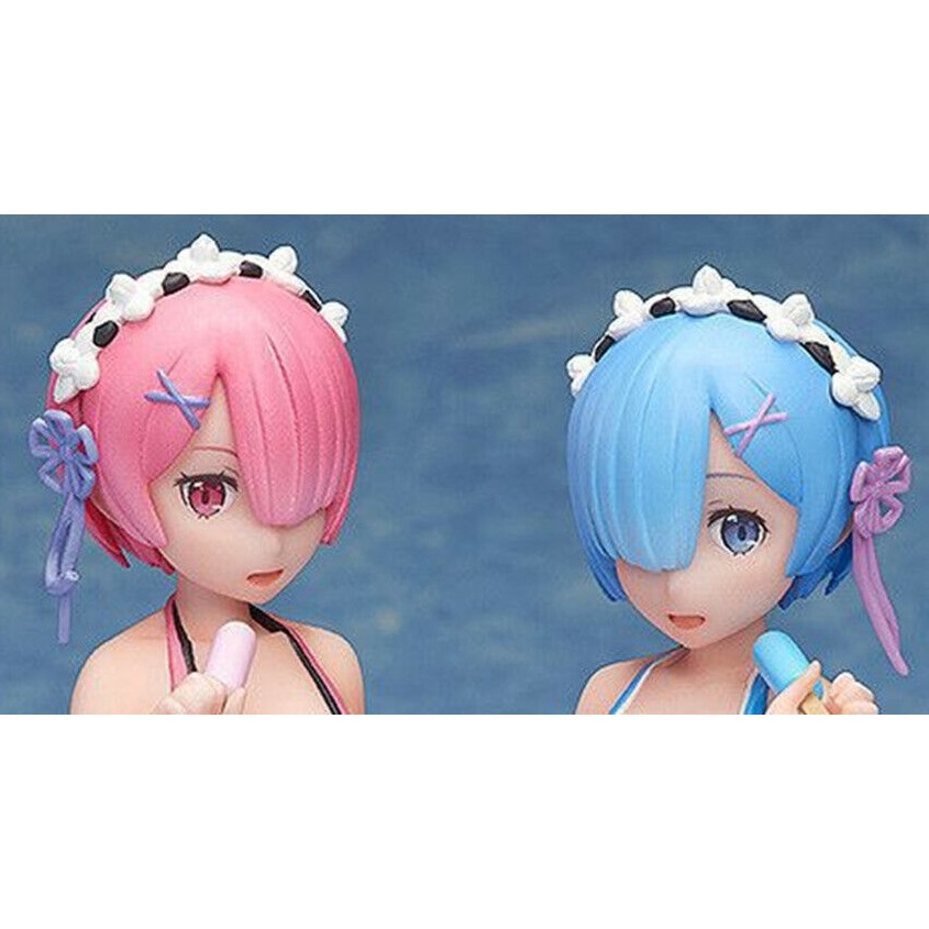 READY STOCK Freeing 1/12 Scale Re Zero Rem & Ram Swimsuit Ver. PVC ...