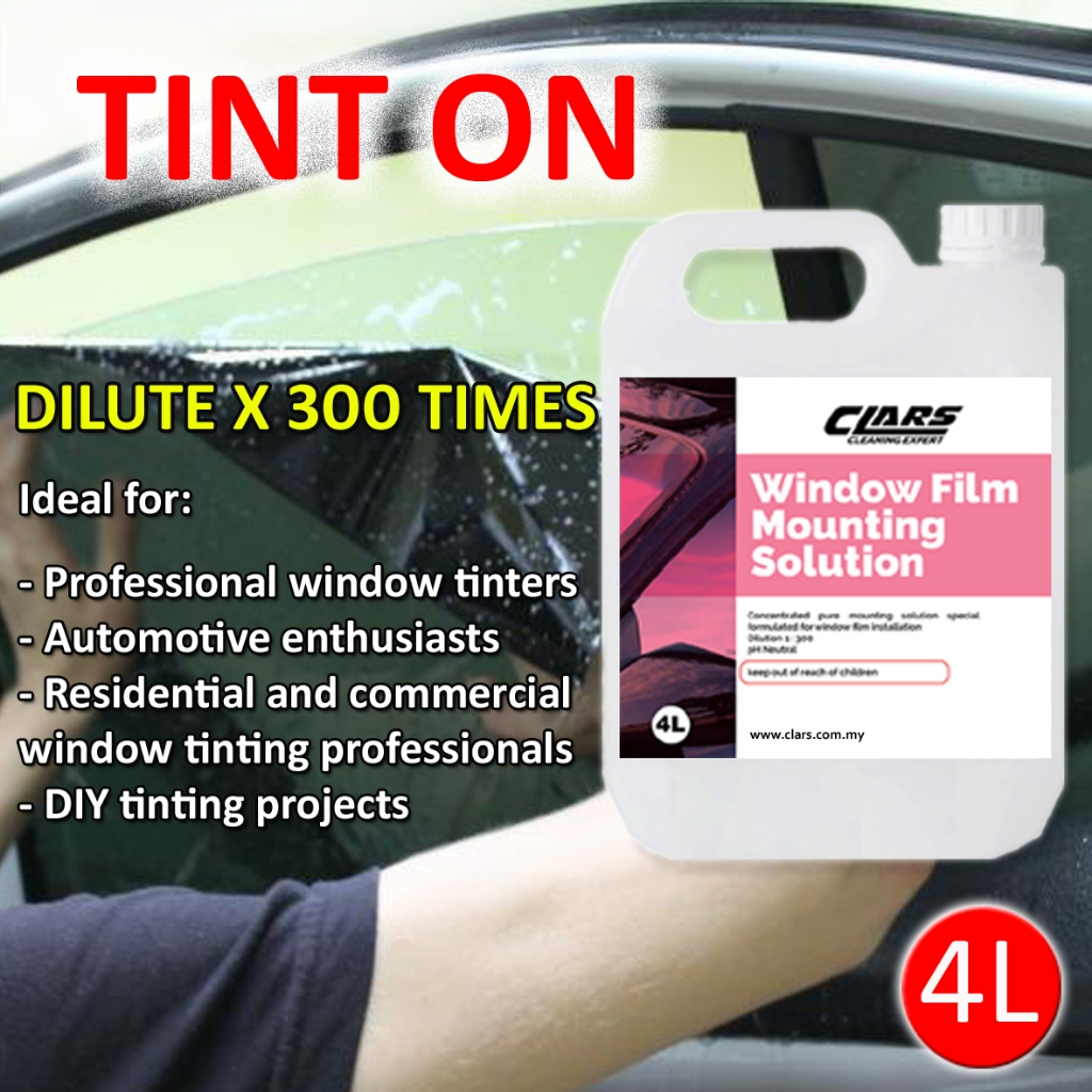 Clars Tinted Window Shampoo 2L/ 4L - Untuk pemasangan tinted cermin ...