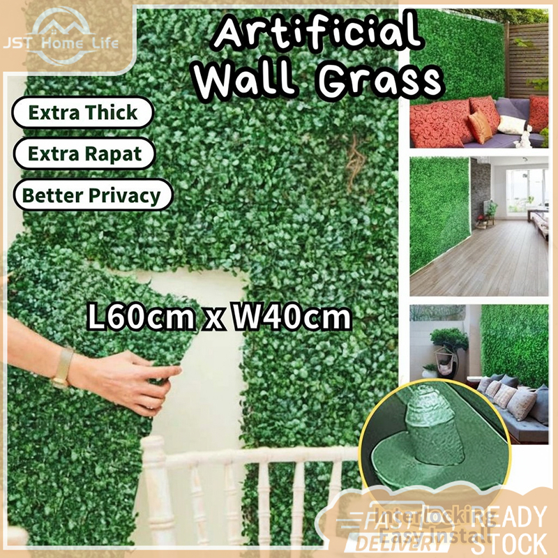 40×60cm Artificial Wall Grass Mat plant Artificial Wall Plant Rumput ...
