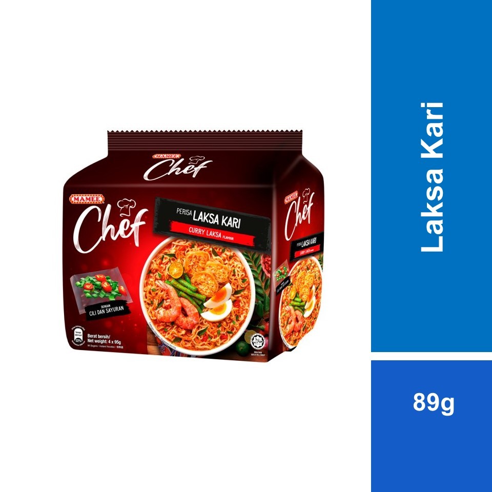 Mamee Chef Bundle Curry Laksa 89g x 4s | Shopee Malaysia