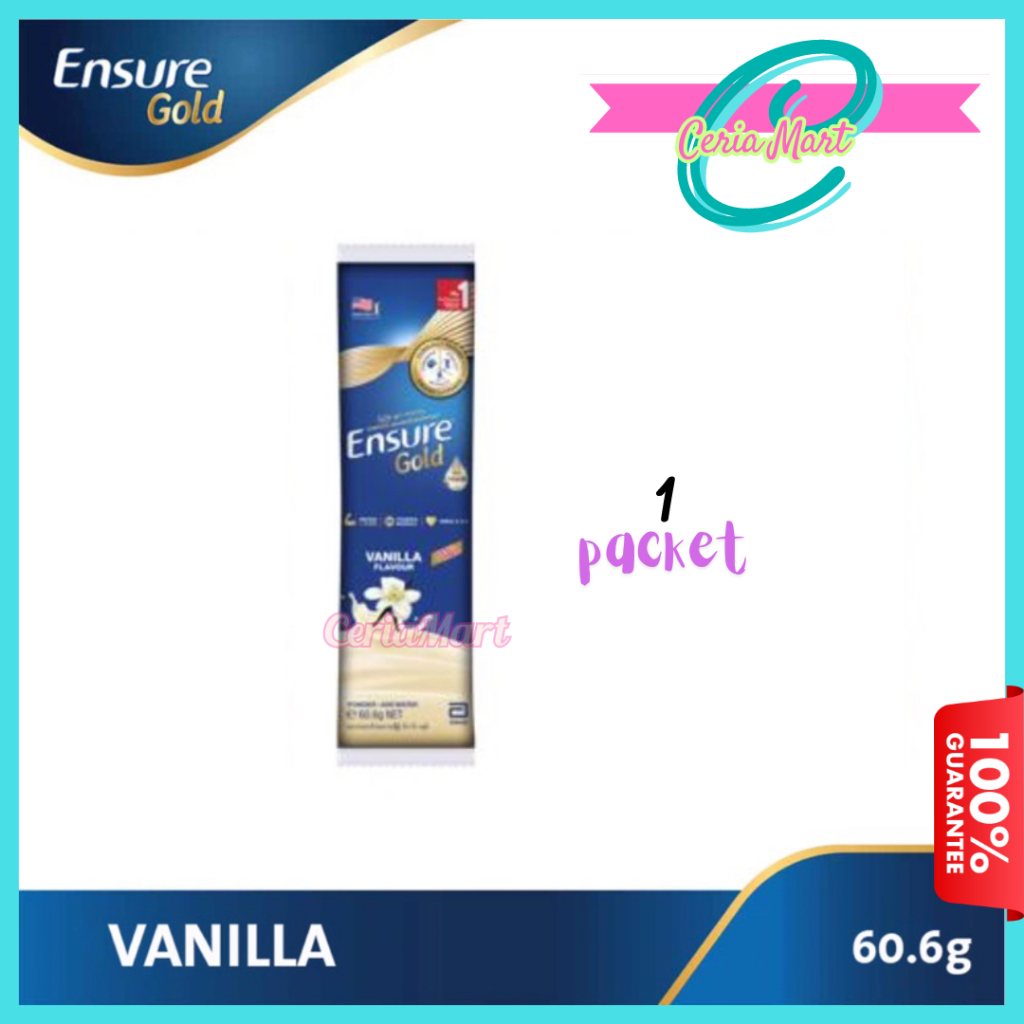 Ensure Gold 1 Sachet Vanilla 60.6g | Shopee Malaysia