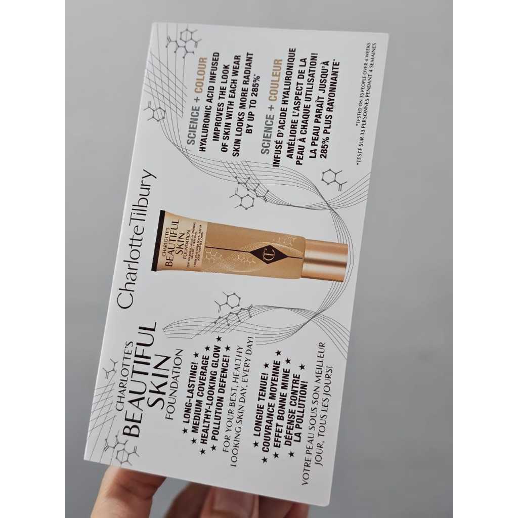 Charlotte Tilbury Beautiful Skin Foundation Sample Card | Shopee Malaysia