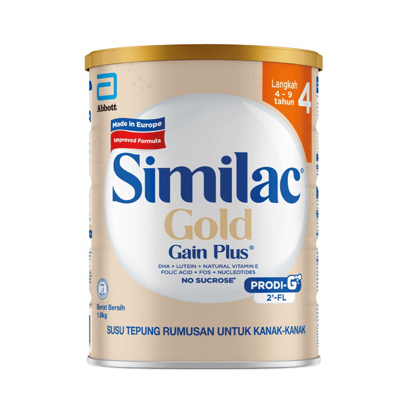 (NO BOX) Abbott Similac Gold Gain Plus Step 4 600g | Shopee Malaysia