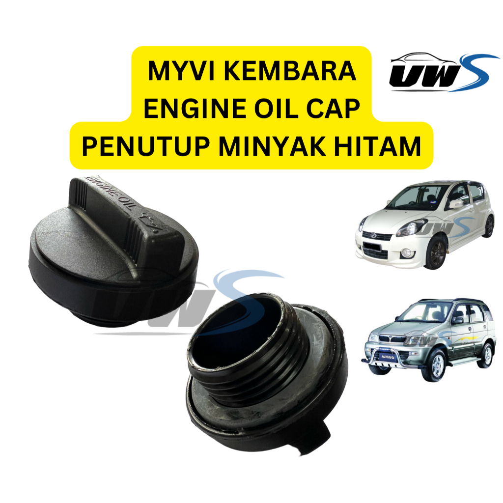 MYVI KEMBARA ALZA BEZZA AXIA AVANZA KUN25 ENGINE OIL CAP PENUTUP MINYAK ...