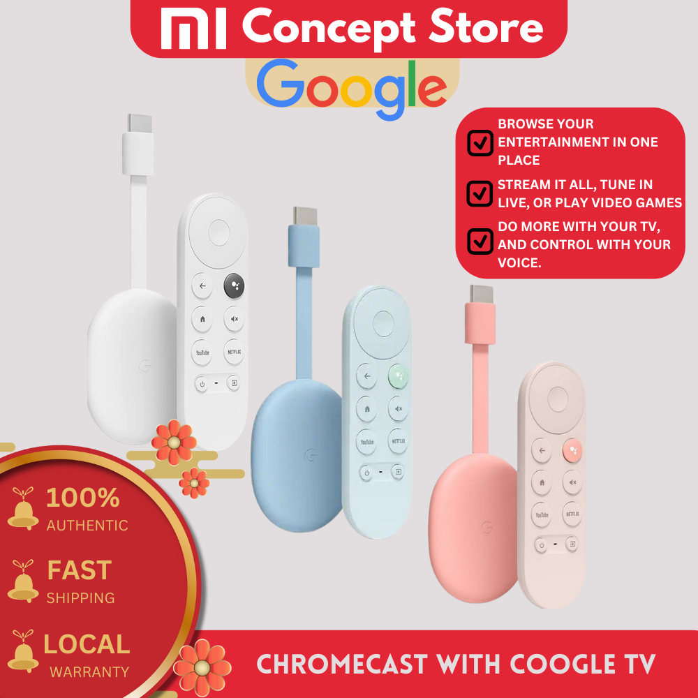 Authentic Google 4K Chromecast with Google TV Built in Google Assistant ...