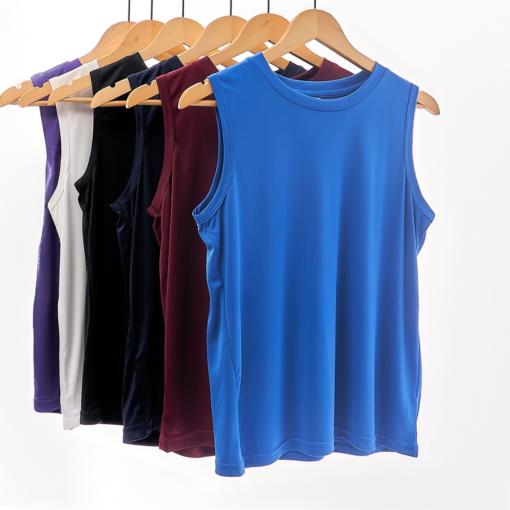 MD Textile Men's Vivid Supercool Interlock Men Gym Sleeveless Singlet ...