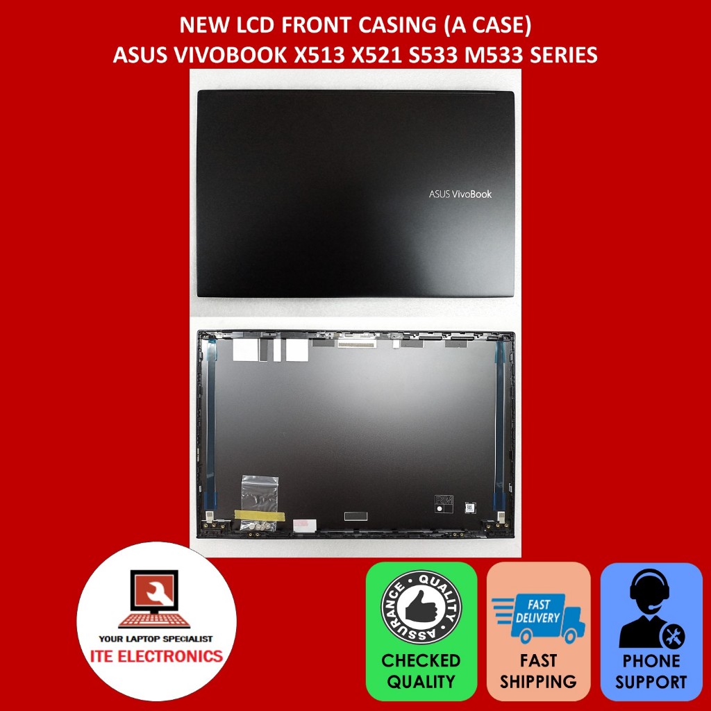 NEW ASUS VIVOBOOK X513 X521 S533 M533 SERIES LAPTOP LCD FRONT CASING A CASE | Shopee Malaysia