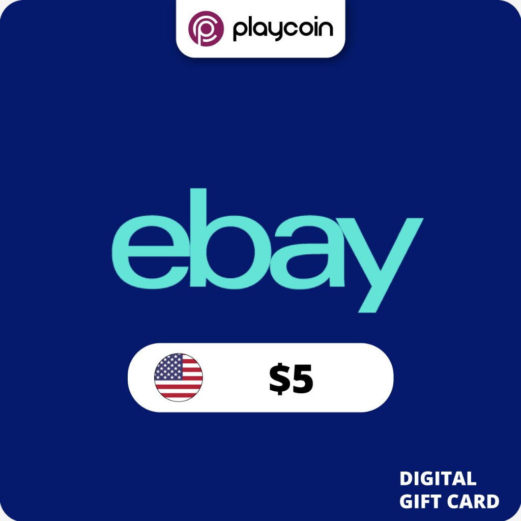 [E-MAIL Instant Delivery 24/7] eBay Gift Card (US) - USD5 [PlayCoin] | Shopee Malaysia