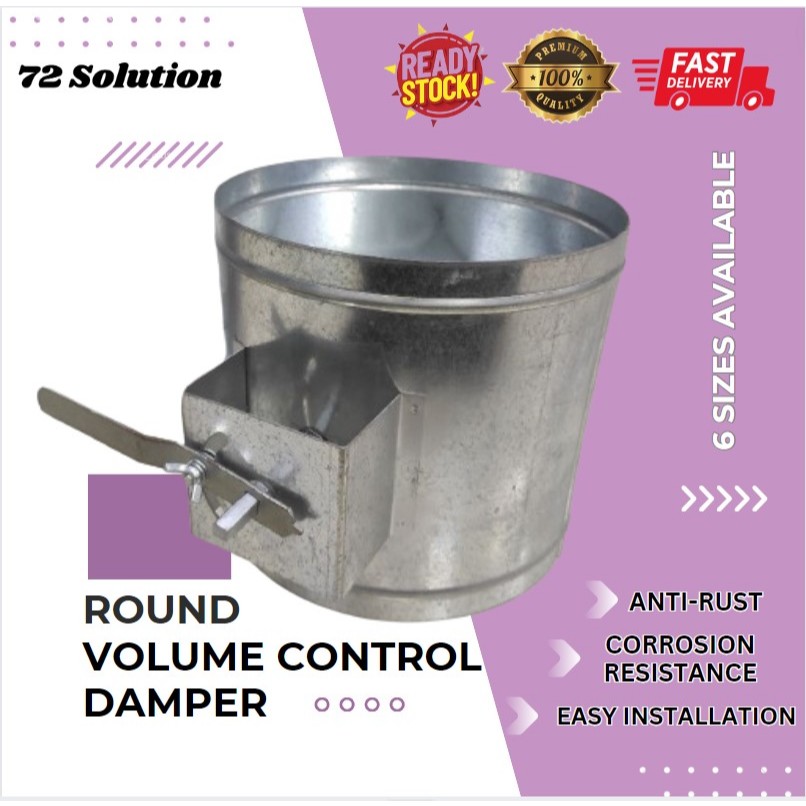 Round Volume Control Damper(Galvanized Iron) | Shopee Malaysia